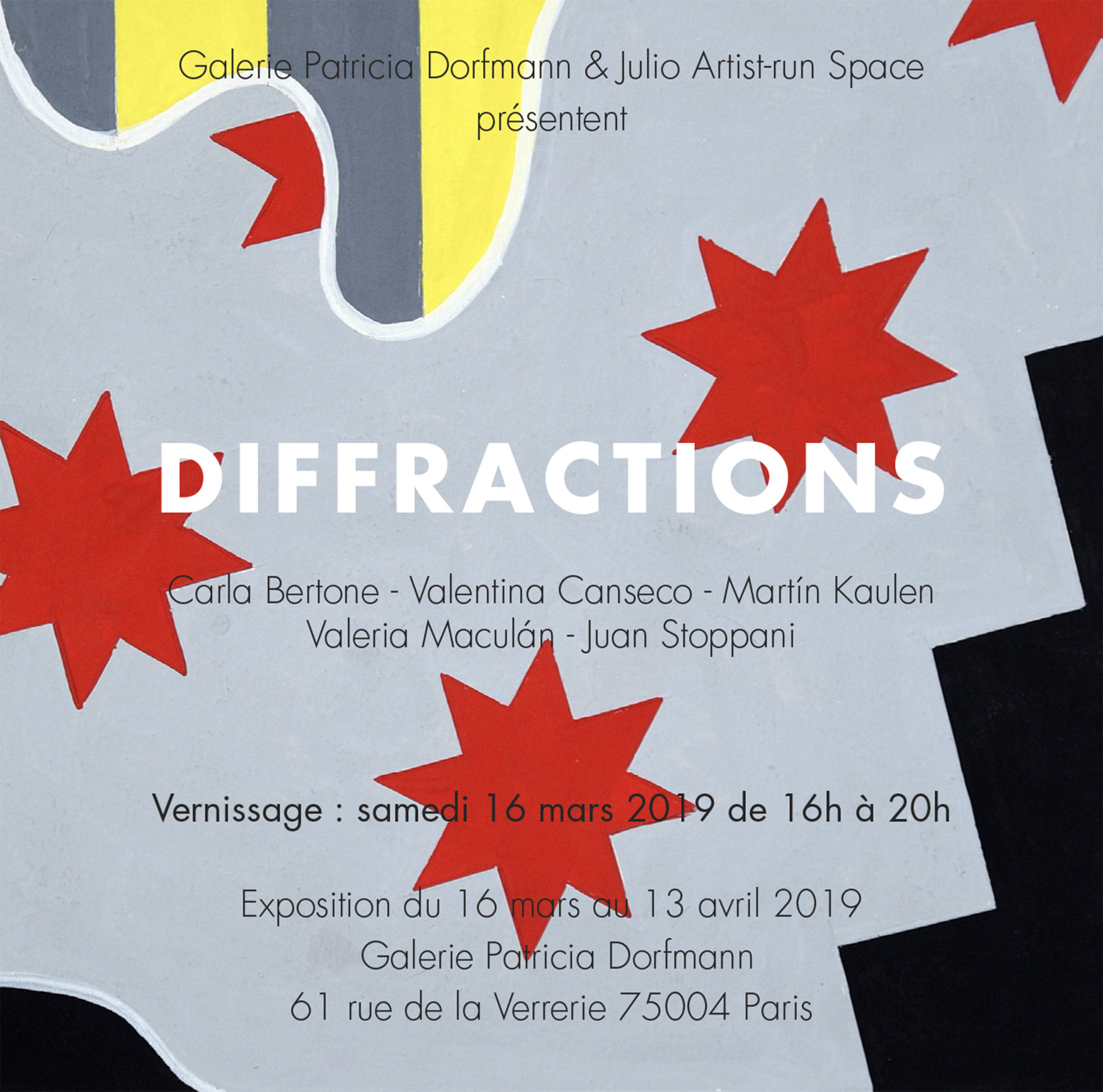 Exposition Diffractions à la Galerie Patricia Dorfmann - Julio